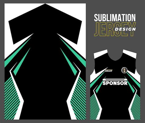 레이싱 사이클링 축구 게임 모토크로스를 위한 벡터 저지 스포츠 디자인 프리미엄 벡터