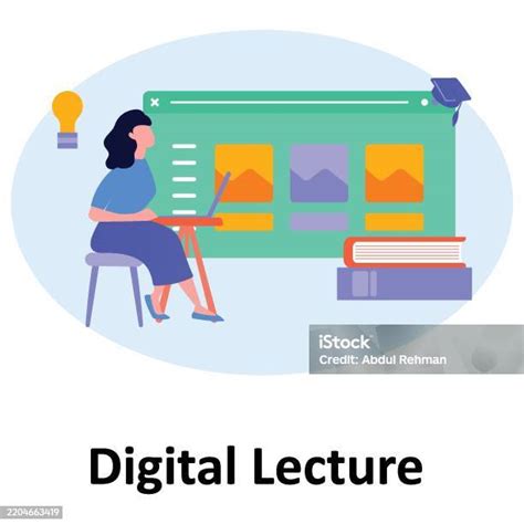 쉽게 수정하거나 편집할 수 있는 디지털 강의 벡터 일러스트레이션 0명에 대한 스톡 벡터 아트 및 기타 이미지 0명 3차원 형태 가상 이벤트 Istock
