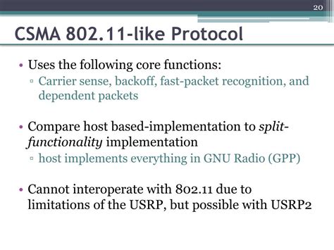ppt enabling mac protocol implementations on software defined radios powerpoint presentation