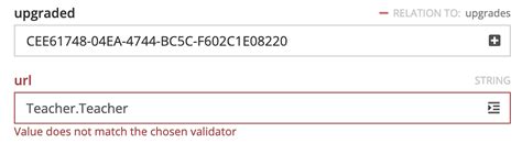 Setting Relation In Object In Table Causes Validation Error General