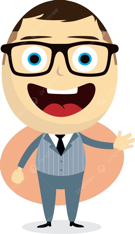 Happy Businessman Metaphor Efficiency Strategy Vector Metaphor
