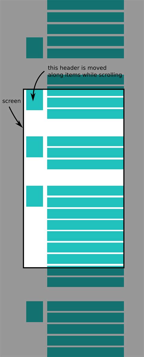 Android Section Headers Next To Items In Sectionedrecyclerview Stack Overflow