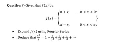 Solved Question Given That F X Chegg Com