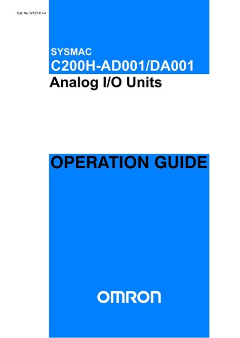 Analog Module Omron Pdf