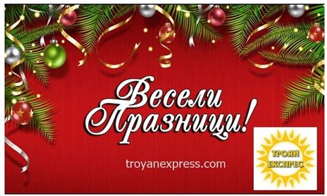 Весели Коледни и Новогодишни празници Троян експрес