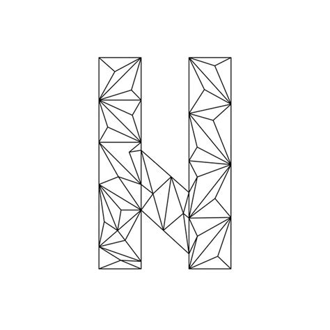 Premium Vector Low Poly Alphabet Font Luxury And Elegant Geometric Polygon Letter Vector