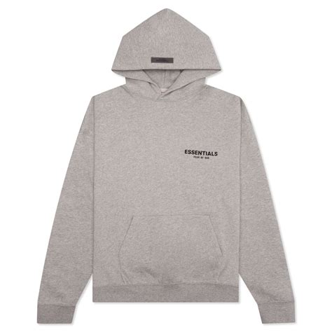 Fear Of God Essentials Hoodie Dark Oatmeal Feature