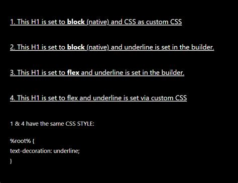 Solved Text Decoration Underline Not Working On Canvas Bugs Bricks Community Forum