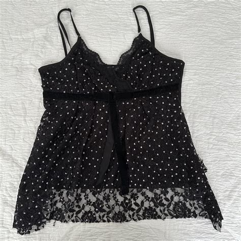 Beautiful Vintage Lingerie Top With Lace Selling Depop