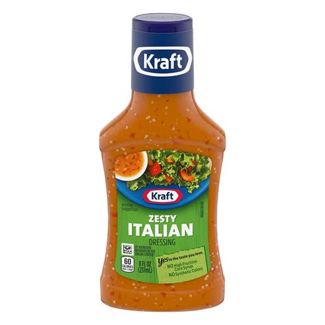 2 Pack Kraft Zesty Italian Salad Dressing 8 Fl Oz Bottle