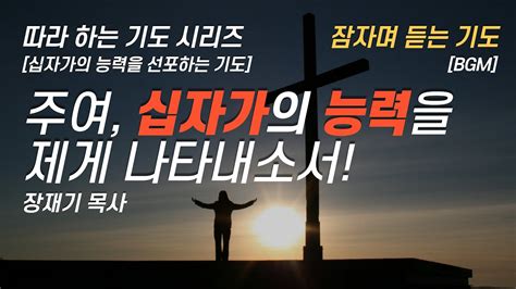 따라하는 기도시리즈 119 십자가의 능력을 선포하는 기도 잠자며 듣는 기도 장재기 목사 은혜 받은 기도 내용을