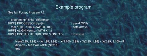 Ppt High Performance Fortran Hpf Powerpoint Presentation Free Download Id3311658