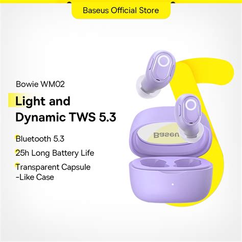 Baseus Wm Tws Bluetooth Wireless Earphones With Touch Control Noise Cancelling App