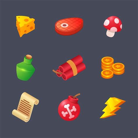 판타지 게임 Ui 키트 무료 벡터