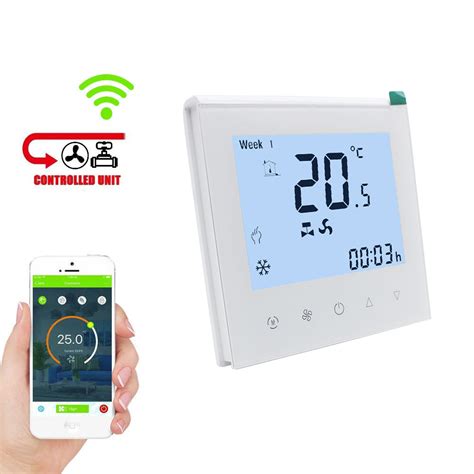 24vac Smart Room Temperature Controller 2 Pipe Fcu Thermostat To Control One Single Fan Speed