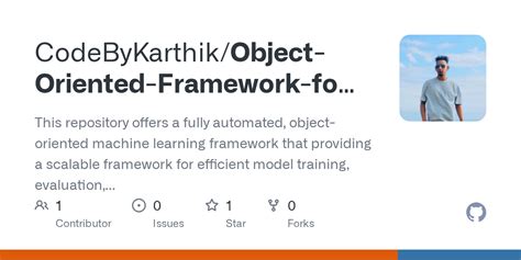 Github Karthi Dstechobject Oriented Framework For Machine Learning This Repository Offers A