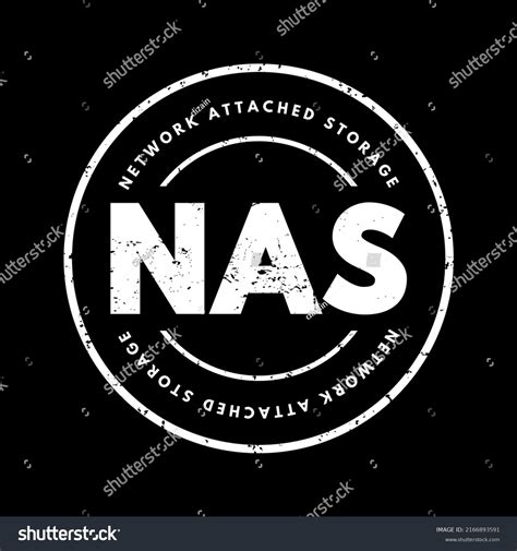 Nas Networkattached Storage Filelevel Computer Data Stock Vector