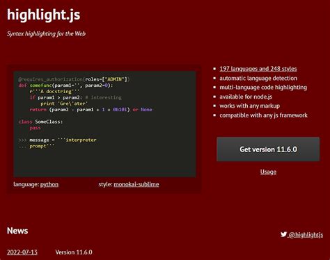 Highlightjs 코드 Jessis Note