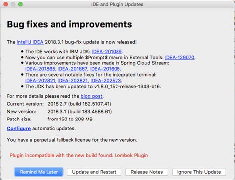 Not Support Idea 20183 · Issue 556 · Mplushnikovlombok Intellij