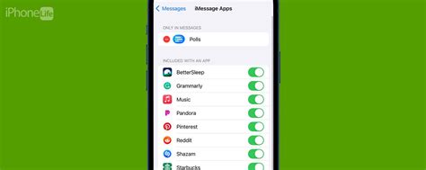 How To Disable IMessage Apps From The App Bar