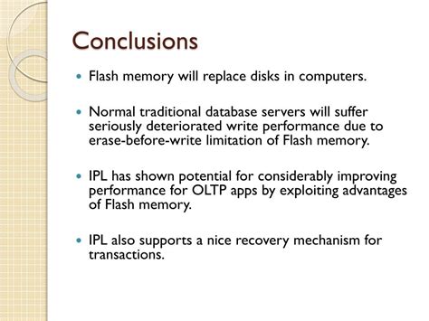 Ppt Design Of Flash Based Dbms An In Page Logging Approach Powerpoint Presentation Id309115