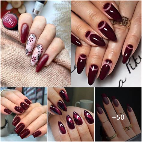 Reveal A Glamorous Array Of 77 Burgundy Nail Designs Perfectly