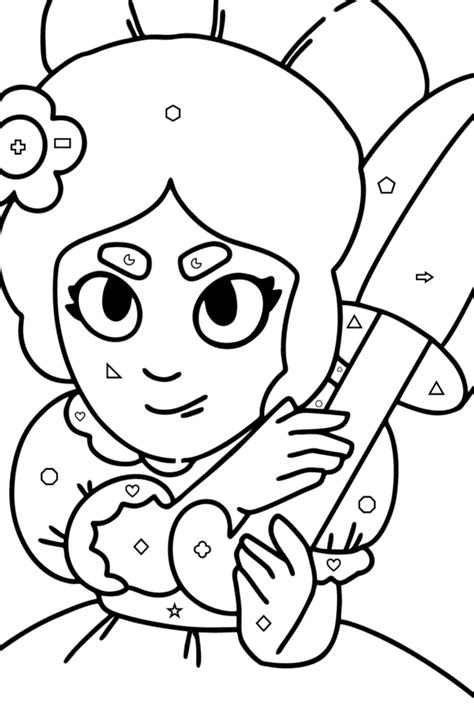 Brawl Stars Piper Coloring Page ♥ Online And Print For Free