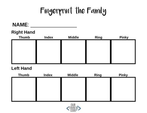 ️fingerprint Matching Activity Worksheet Free Download