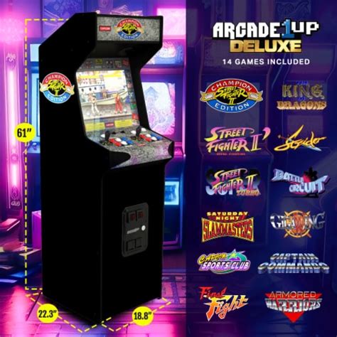 Arcade1up Street Fighter Ii Ce Hs 5 Deluxe 5ft Stand Up Cabinet Arcade Machine 1 Piece King