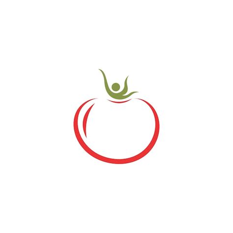 Tomato Icon Logo Design Vector Illustration Premium Vector