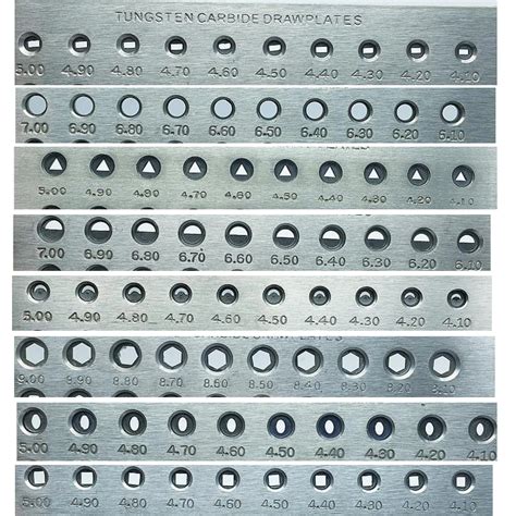 Tungsten Carbide Wire Drawplate For Jewelry Making Round Shape