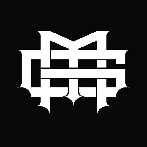 Gm Logo Monogram With Vintage Overlapping Linked Style Design Template 16565080 Vector Art At