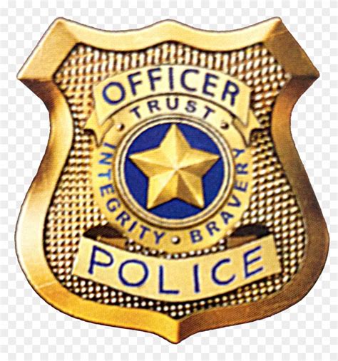 Police Officer Badge Cartoon