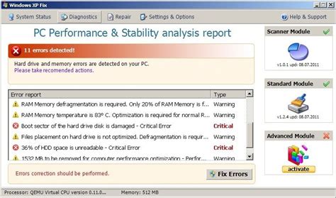 Remove Windows XP Fix Virus