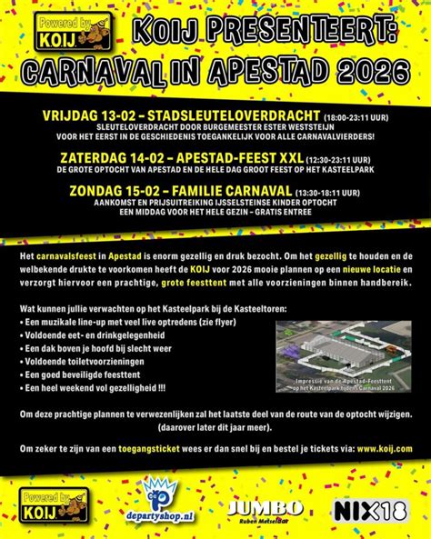 De Koij Presenteert Het Programma Voor Carnaval 2026 Ijsselstein 2 0