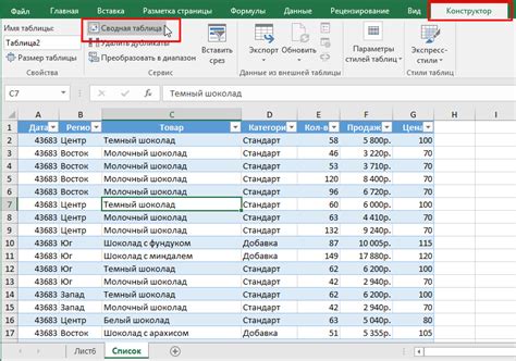 Как изменить вид сводной таблицы в Excel