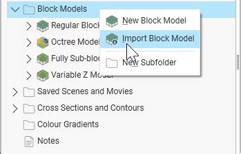 Importing Block Models