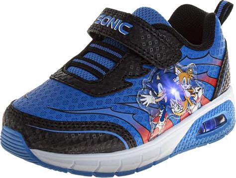 Josmo Mens Sonic The Hedgehog Lighted Sneaker Little