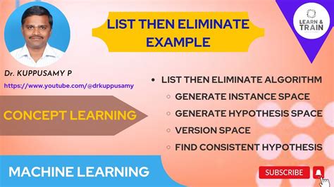 31 List Then Eliminate Algorithm Example Youtube