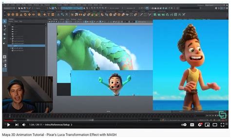 Maya 3d Animation Tutorial Pixars Luca Transformation Effect With