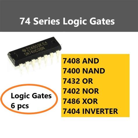74 Series Logic Gate Ics 7408 7400 7432 7402 7486 7404 Daraz Lk