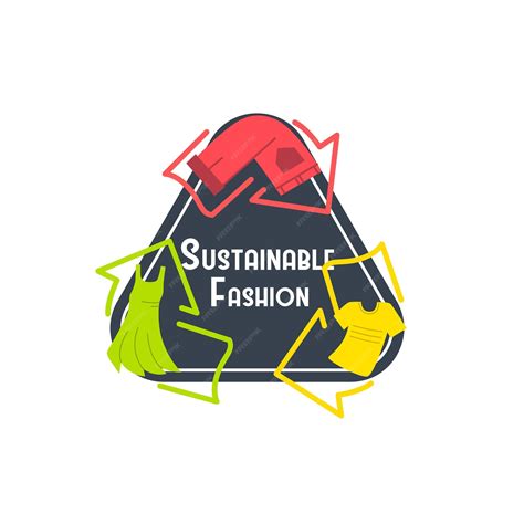 Символ векторной иллюстрации устойчивой моды Премиум векторы