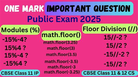 Important Question Python Revision Tour 12th Computer Science Class 11 Ip Youtube