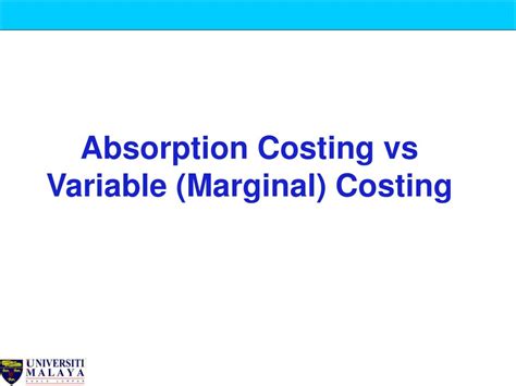 Ppt Absorption Costing Vs Variable Marginal Costing Powerpoint Presentation Id5320944