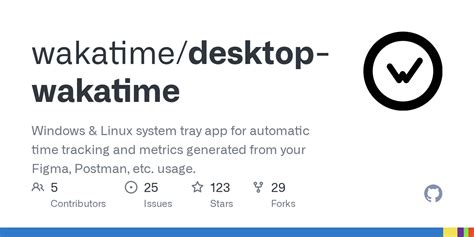 Github Wakatimedesktop Wakatime Windows And Linux System Tray App For Automatic Time Tracking