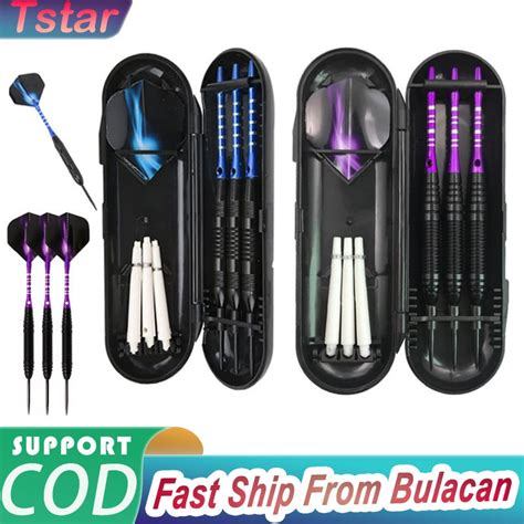 3pcs Dart Pin Set Steel Tip Dart Set With Aluminum Shafts Complete Professional Dart Accessories