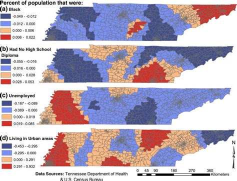 Model 1 Geographically Weighted Parameter Estimates Of The Significant Download Scientific