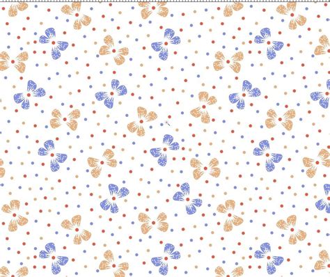 Colorful Butterfly Pattern On White Background