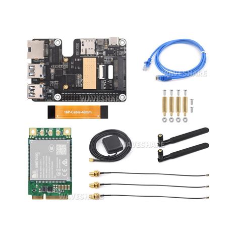 Waveshare PCIe MiniPCIe 4G HATiin Raspberry Pi 5 Een RaspberryPi Dk