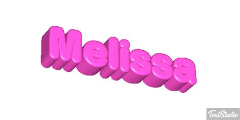 Melissa Name Animated  Logo Designs